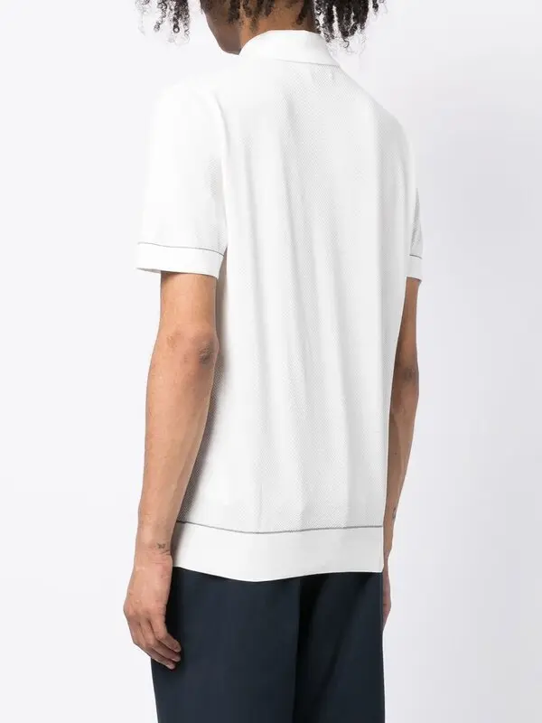 Brioni Cotton Polo Shirt - White