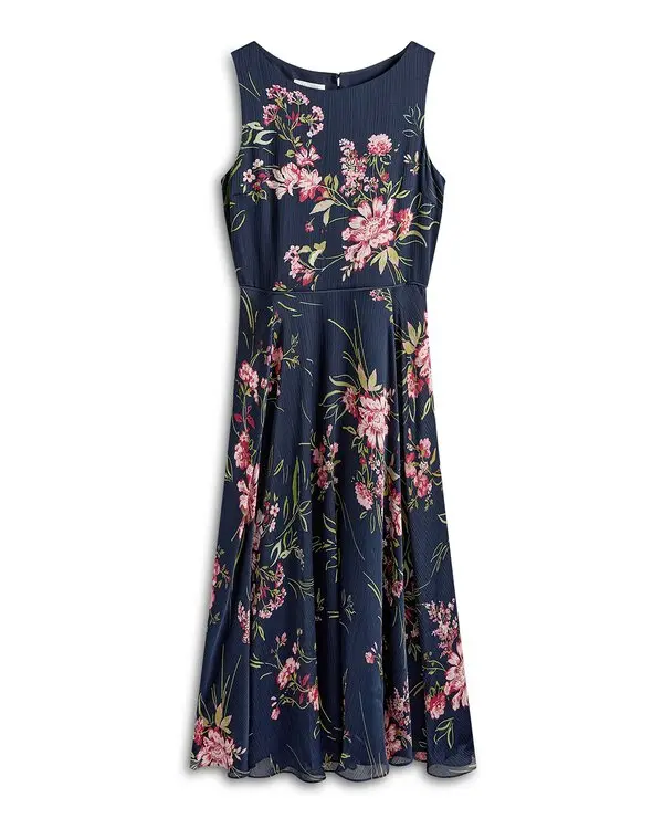 HOBBS LONDON Carly Textured Satin Midi Dress
