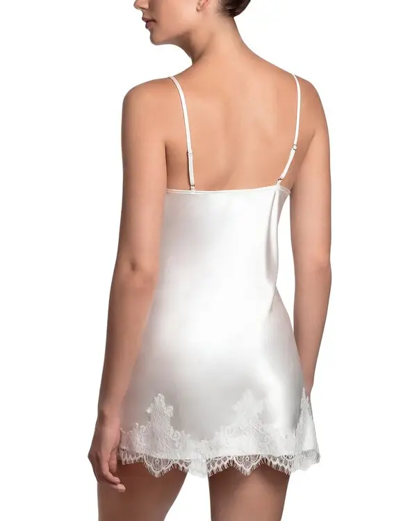 IN BLOOM BY JONQUIL Lace Trim Satin Chemise