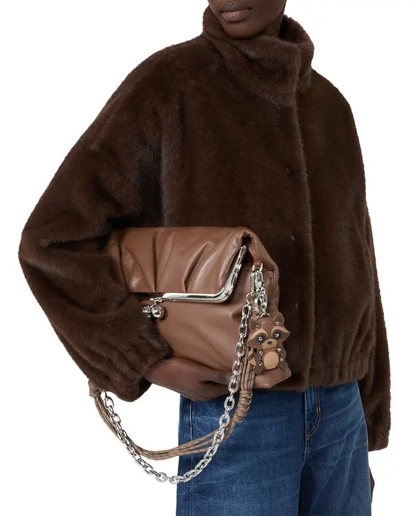 Max Mara Wkdanemone Boxy Faux Fur Jacket