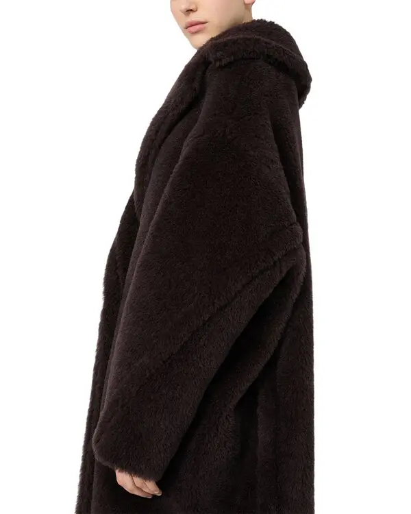 Max Mara Tedgirl Faux Fur Coat - Dark Brown
