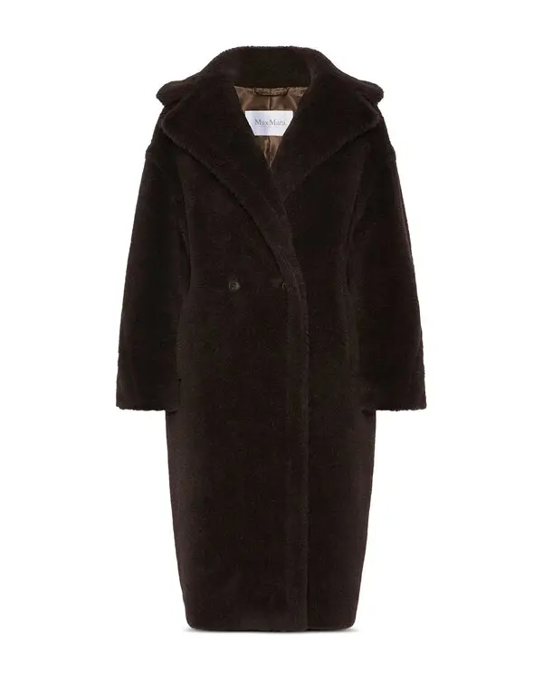Max Mara Tedgirl Faux Fur Coat - Dark Brown