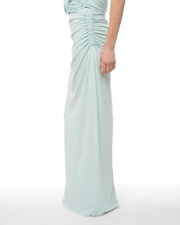 THE BURGESS COLLECTION The Viv Ruched Maxi Skirt