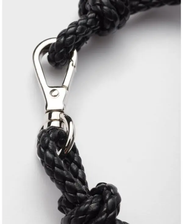 Prada Braided Nappa Leather Bracelet