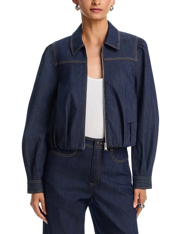 Cinq À Sept Estella Zip-up Jacket - Indigo