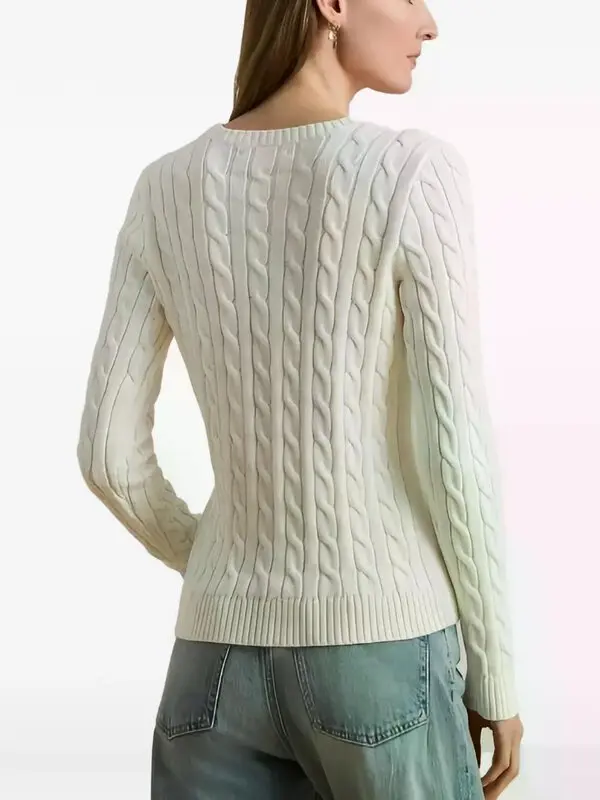 Ralph Lauren Cable-knit Sweater With Embroidered Logo