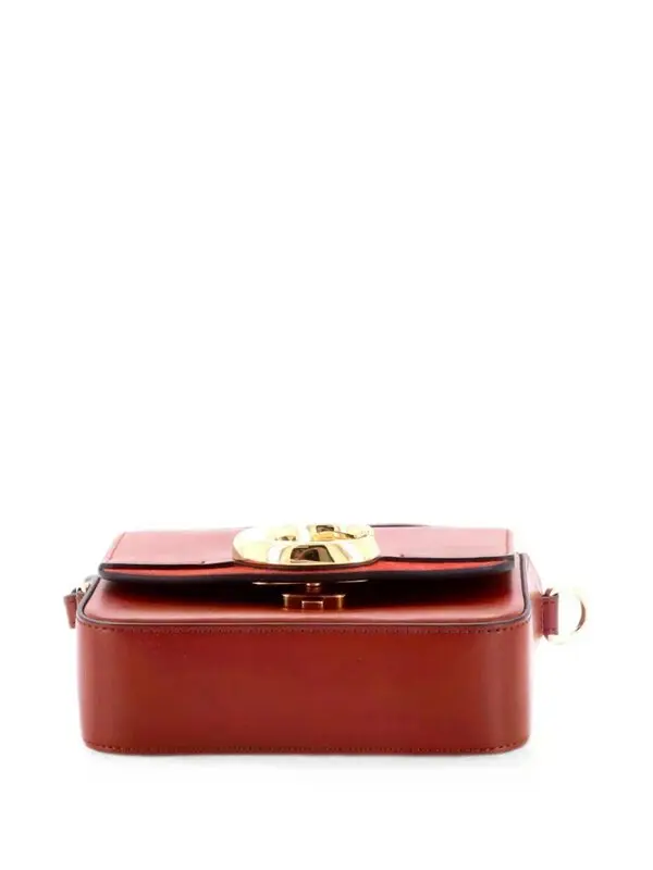 Chloé C Flap Bag Mini Crossbody Bag - Red