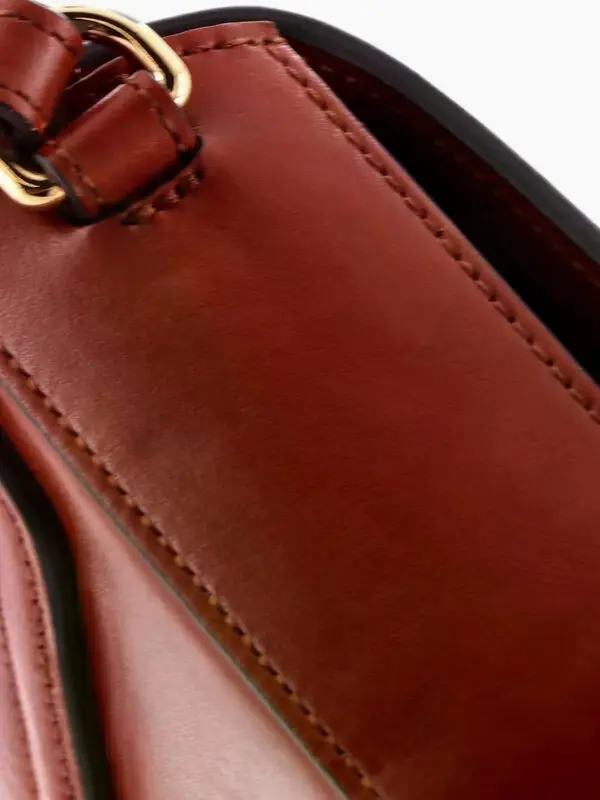 Chloé C Flap Bag Mini Crossbody Bag - Red