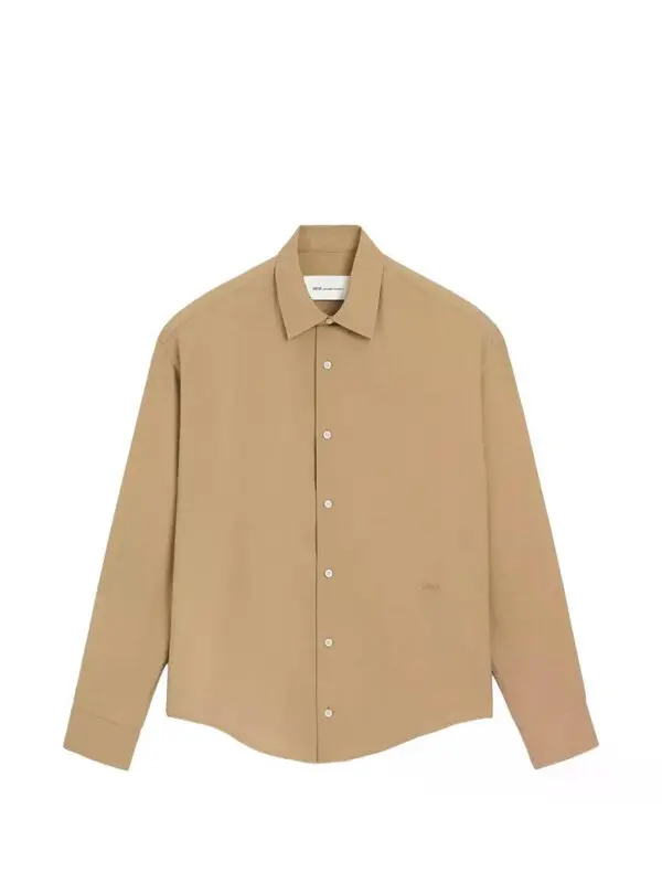 AMI Paris Boxy Viscose Twill Shirt