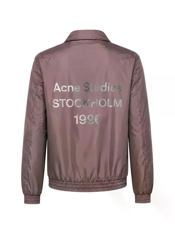 Acne Studios Logo Print Zip-up Lightweight Jacket