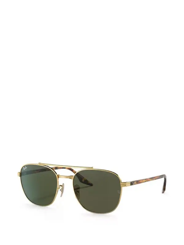 Ray-ban Tone Square Frame Sunglasses - Gold