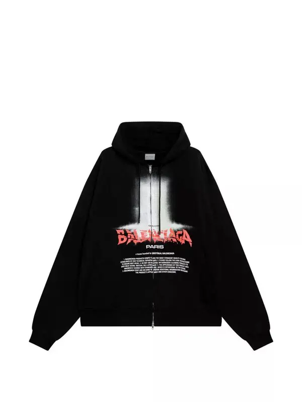 Balenciaga The Door Oversized Logo-print Hoodie