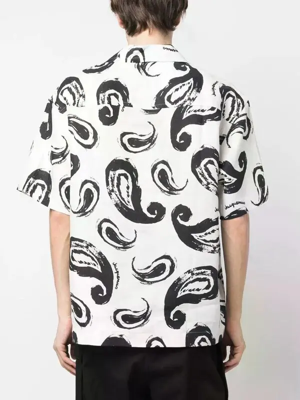 Jacquemus Paisley-print Short-sleeve Shirt