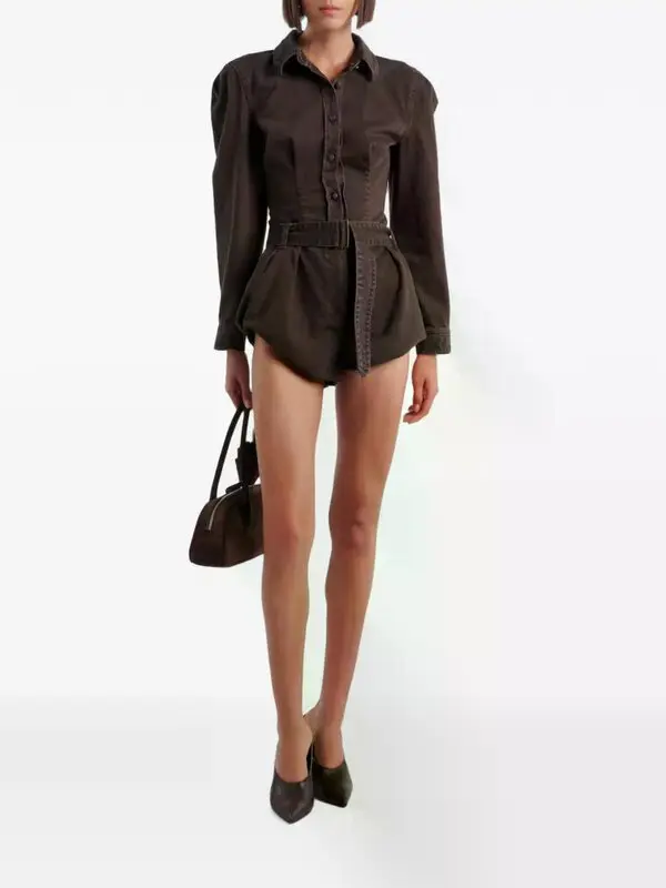 Magda Butrym Belted Denim Shirt