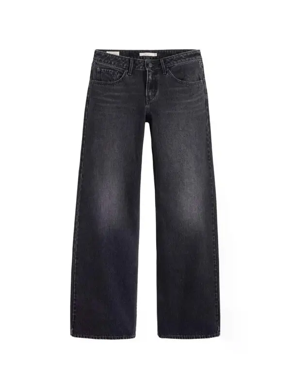 LEVI'S Low-rise Wide-leg Jeans - Black