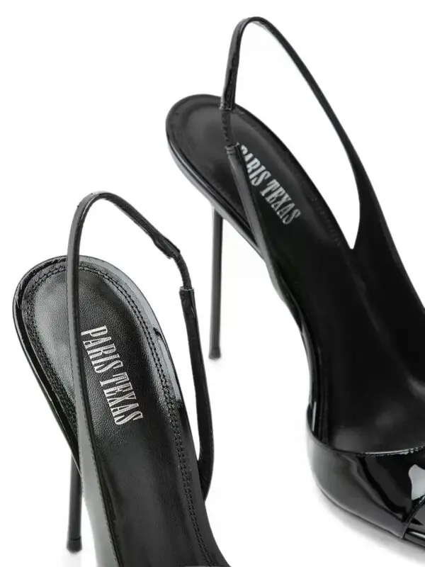 Paris Texas Lidia Slingback Sandals - Black