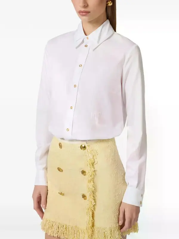 Elisabetta Franchi Embroidered Double-collar Shirt
