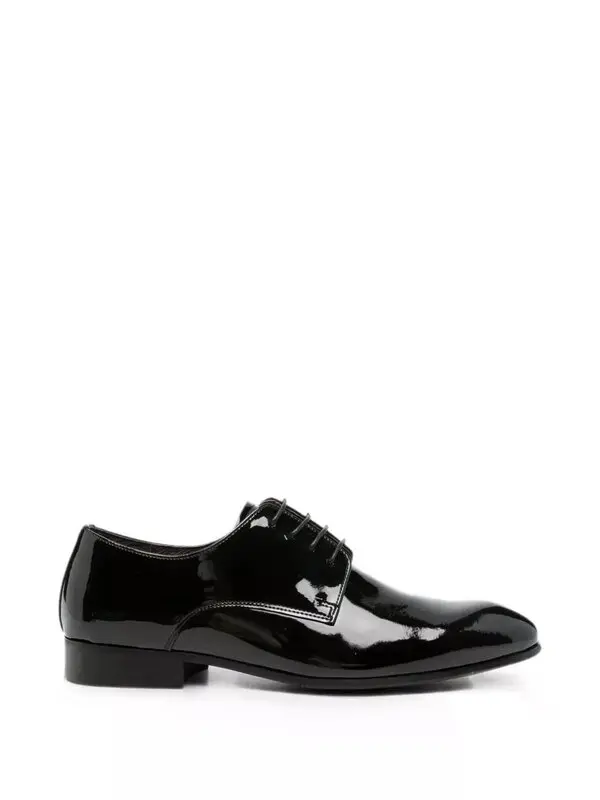 SERGIO MORETTI FIRENZE Patent Leather Lace-up Shoes