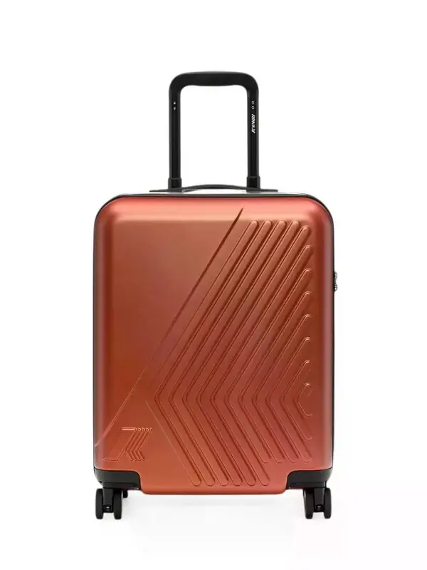 K-WAY Embossed Monogram Carry-on Suitcase - Orange