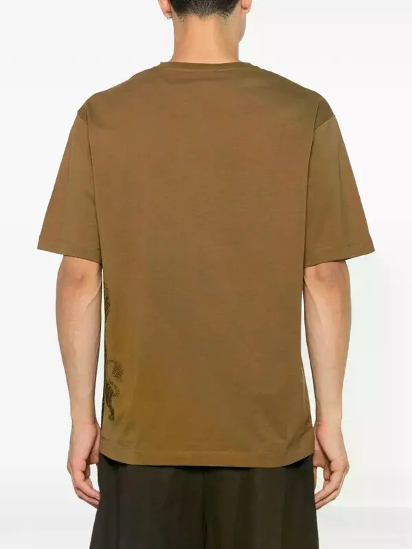 Corneliani Tree-embroidered T-shirt