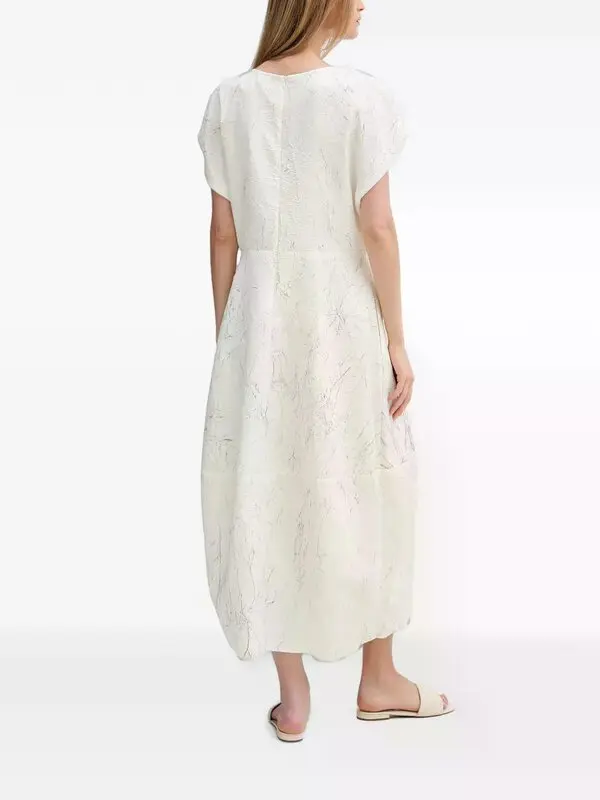 Joseph Ribkoff Crinkled Effect Midi Dress
