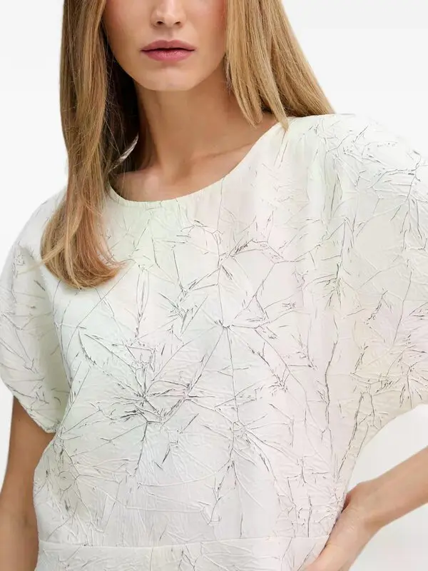 Joseph Ribkoff Crinkled Effect Midi Dress