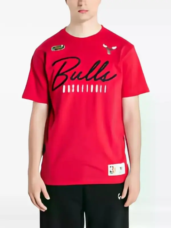 Mitchell & Ness Bulls Basketball Logo-print T-shirt