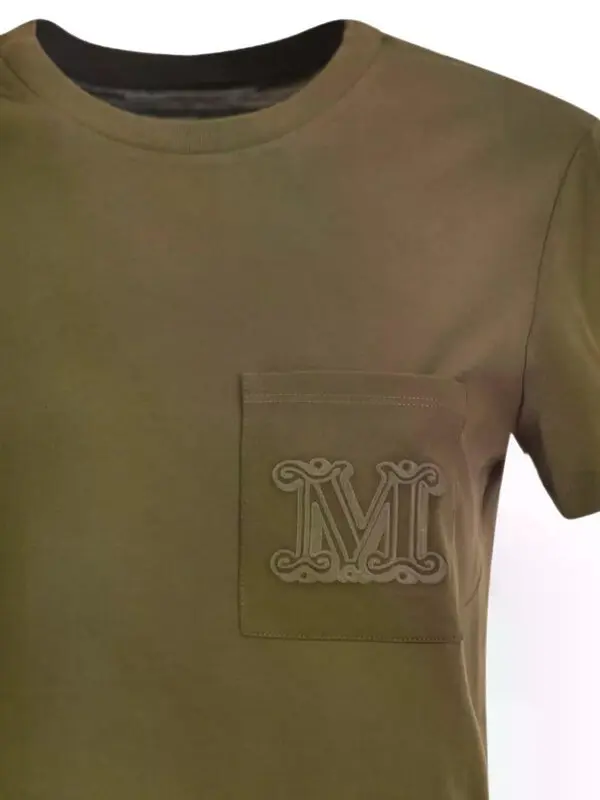 Max Mara Monogram-embroidered Pocket T-shirt
