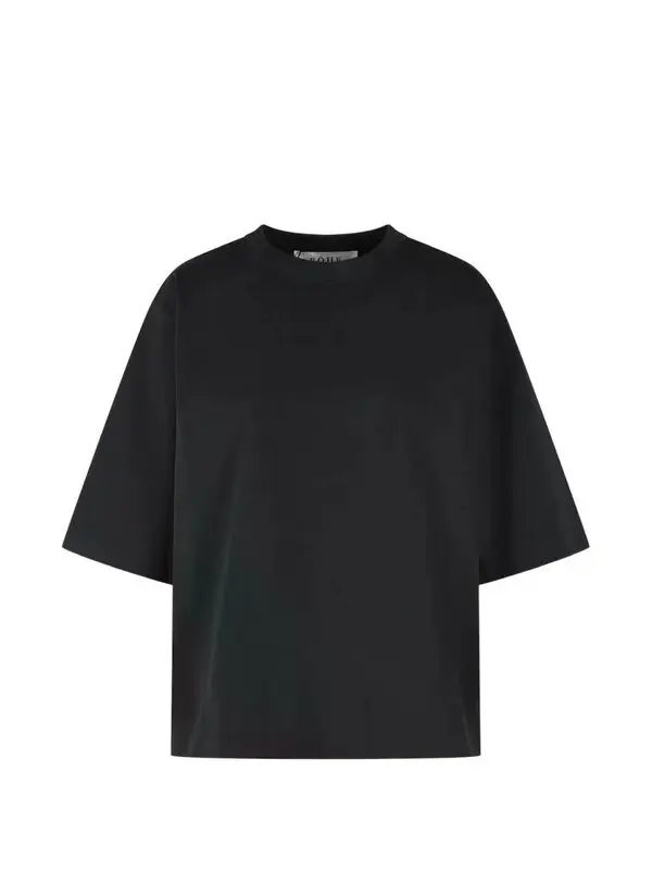 RÓHE Oversized Logo Tag T-shirt - Black