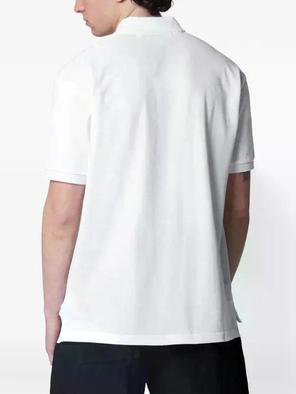 Comme Des Garçons Logo Heart-patch Polo Shirt