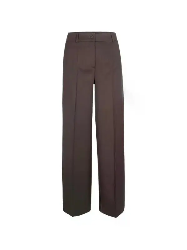 P.a.r.o.s.h Pressed Crease Wide-leg Trousers