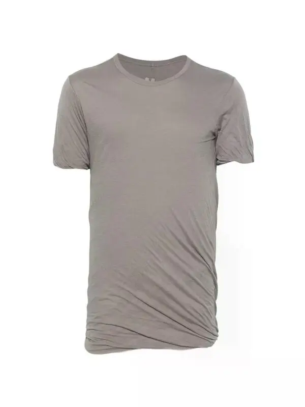 Rick Owens Double-layer Short-sleeve Cotton T-shirt