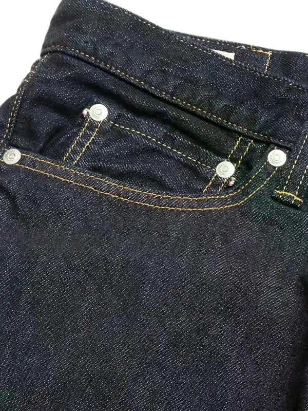 MOMOTARO Indigo Tapered-leg Jeans With Contrast Stitching