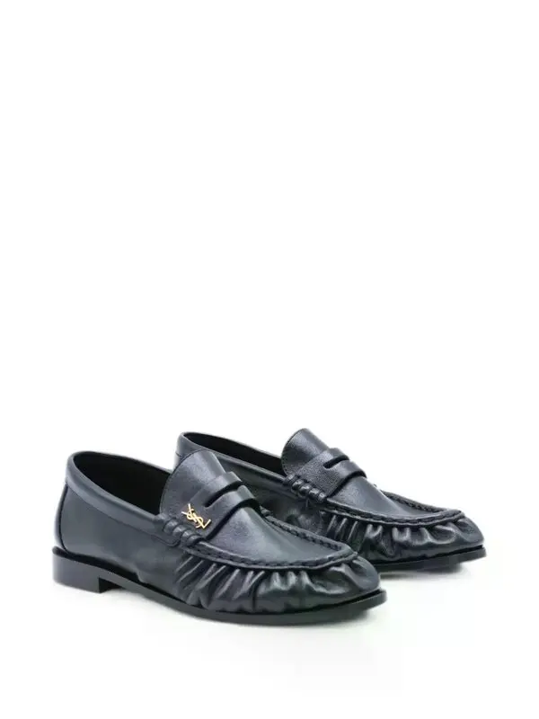 Saint Laurent Le Loafer Ruched Loafers
