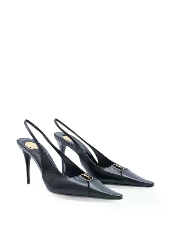 Saint Laurent Babylone Bretuel Slingback Pumps - Black
