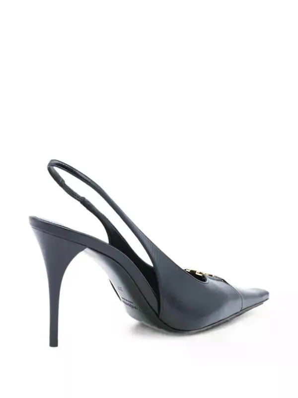 Saint Laurent Babylone Bretuel Slingback Pumps - Black