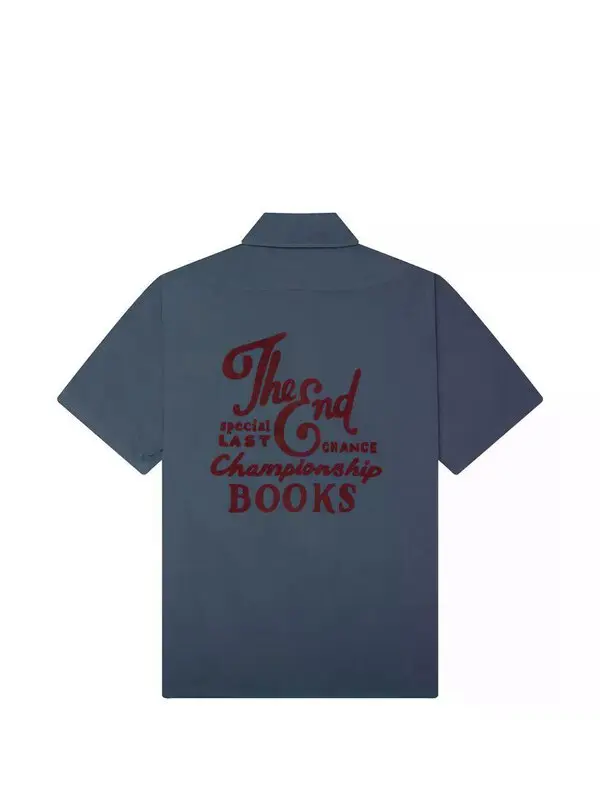 PARRA The End Books Embroidered Short-sleeve Shirt