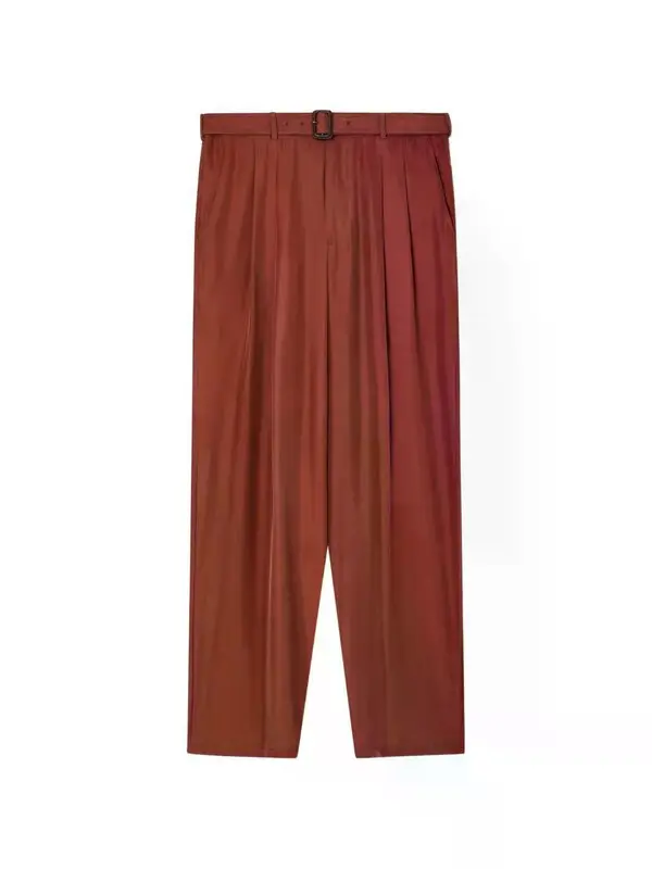 Emporio Armani Belted Pleat Detail Trousers