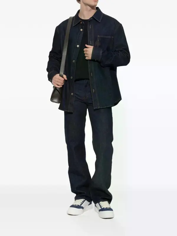 Casablanca Logo-embroidered Straight-leg Jeans
