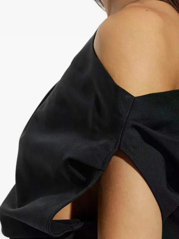 RÓHE Asymmetric Draped Top