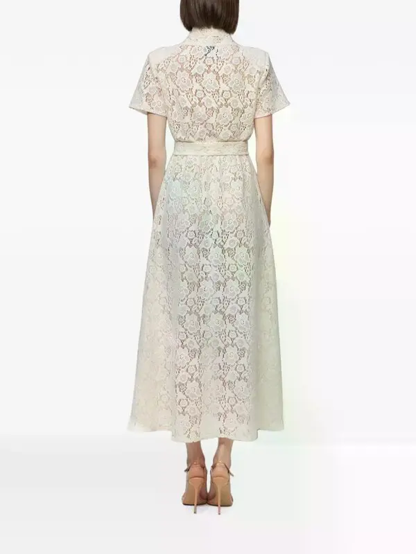 ATU BODY COUTURE Belted Lace Midi Dress