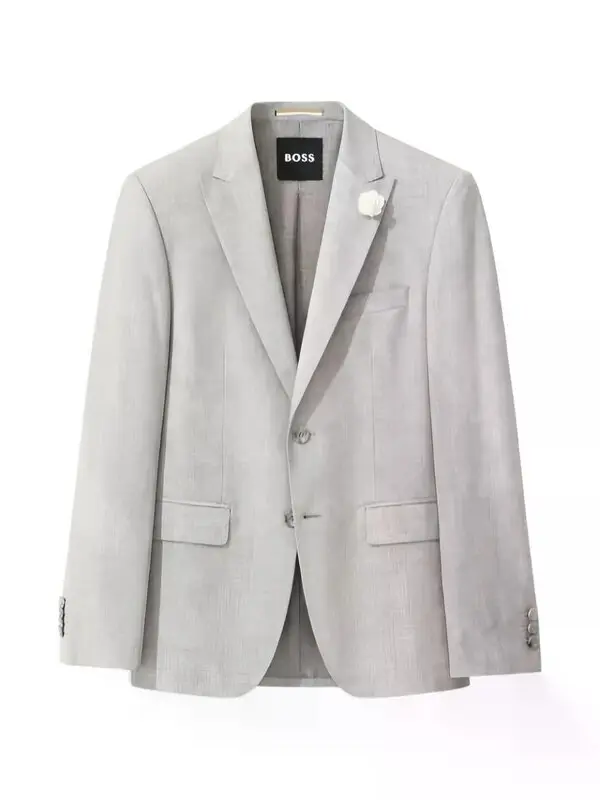 BOSS Mélange Peak-lapel Jacket - Grey