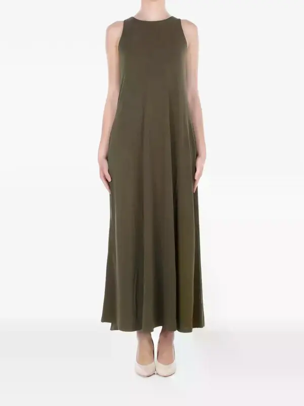 Max Mara Elasticated Underbust Jersey Maxi Dress