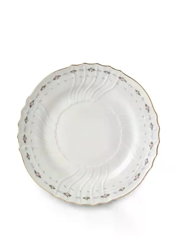 GINORI 1735 Vecchio Floral-print Plate - White