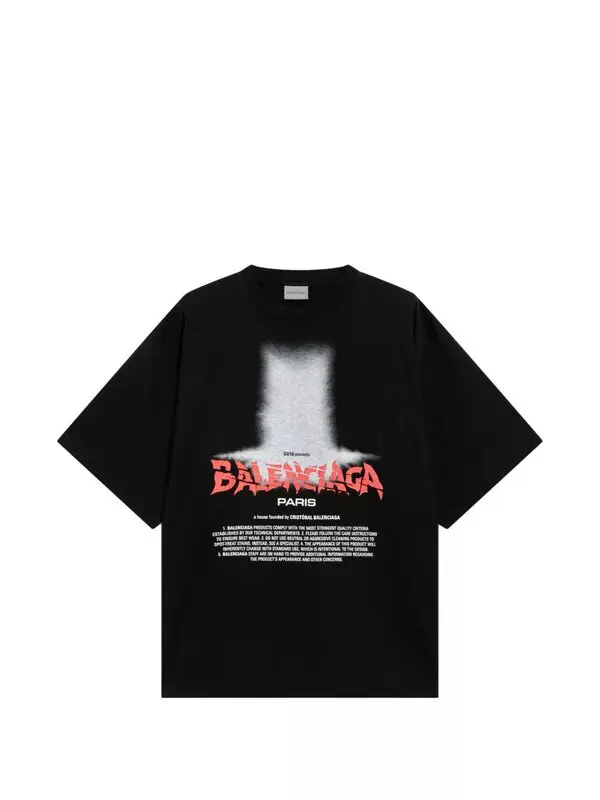 Balenciaga Graphic Print Oversized T-shirt