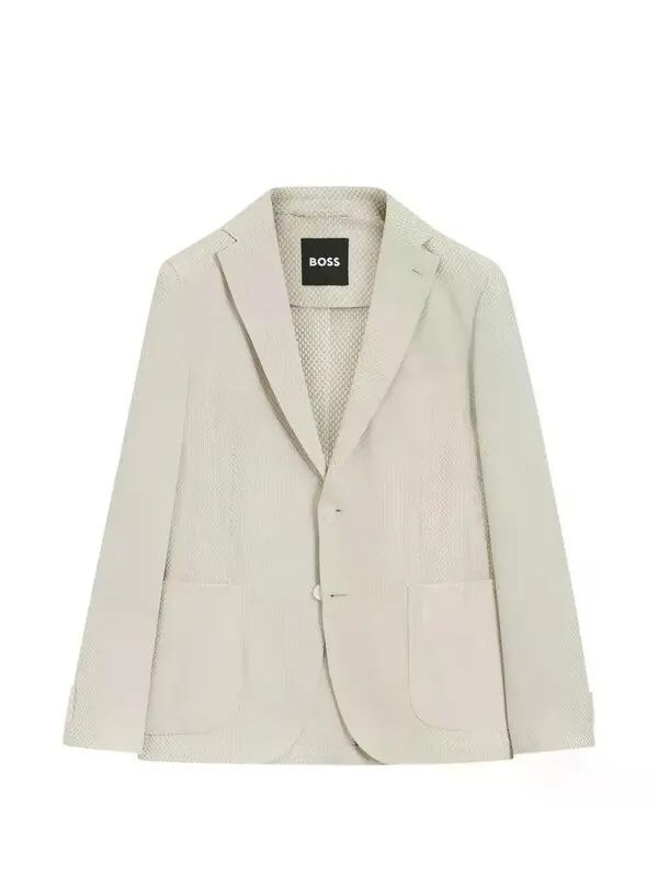 BOSS Patterned Single-breasted Blazer