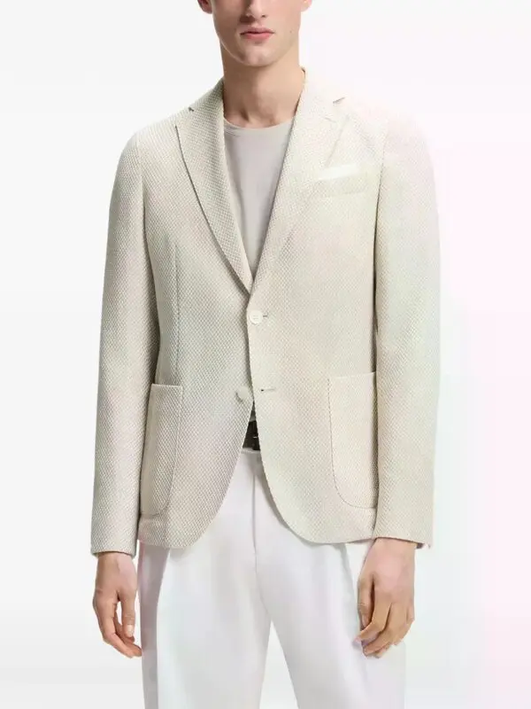 BOSS Patterned Single-breasted Blazer