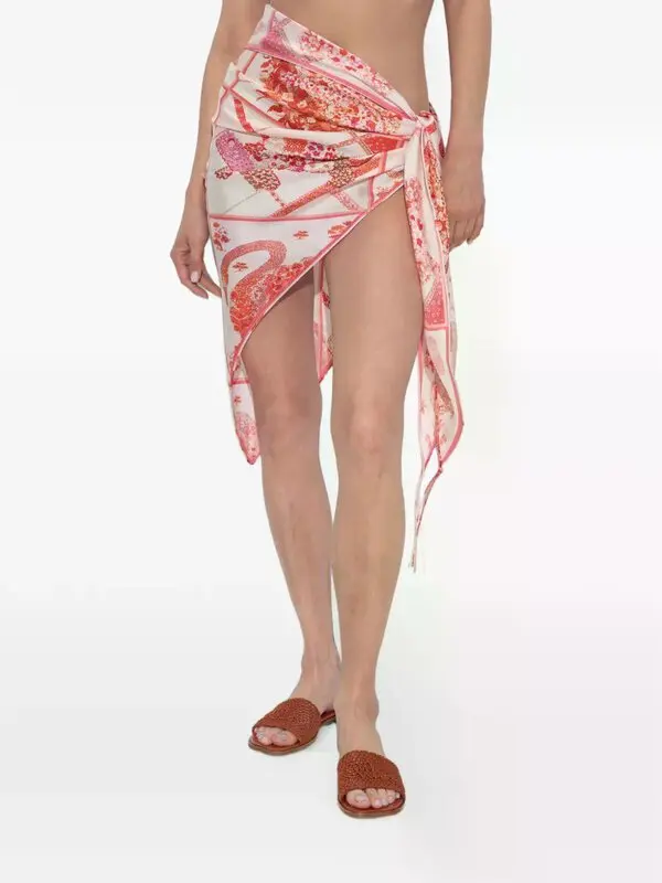 FERRAGAMO Graphic-print Silk Pareo