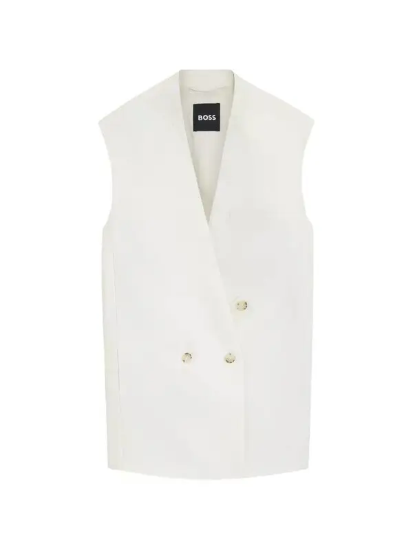 BOSS Double-breasted Sleeveless Waistcoat