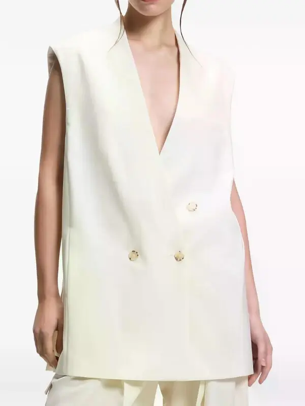 BOSS Double-breasted Sleeveless Waistcoat